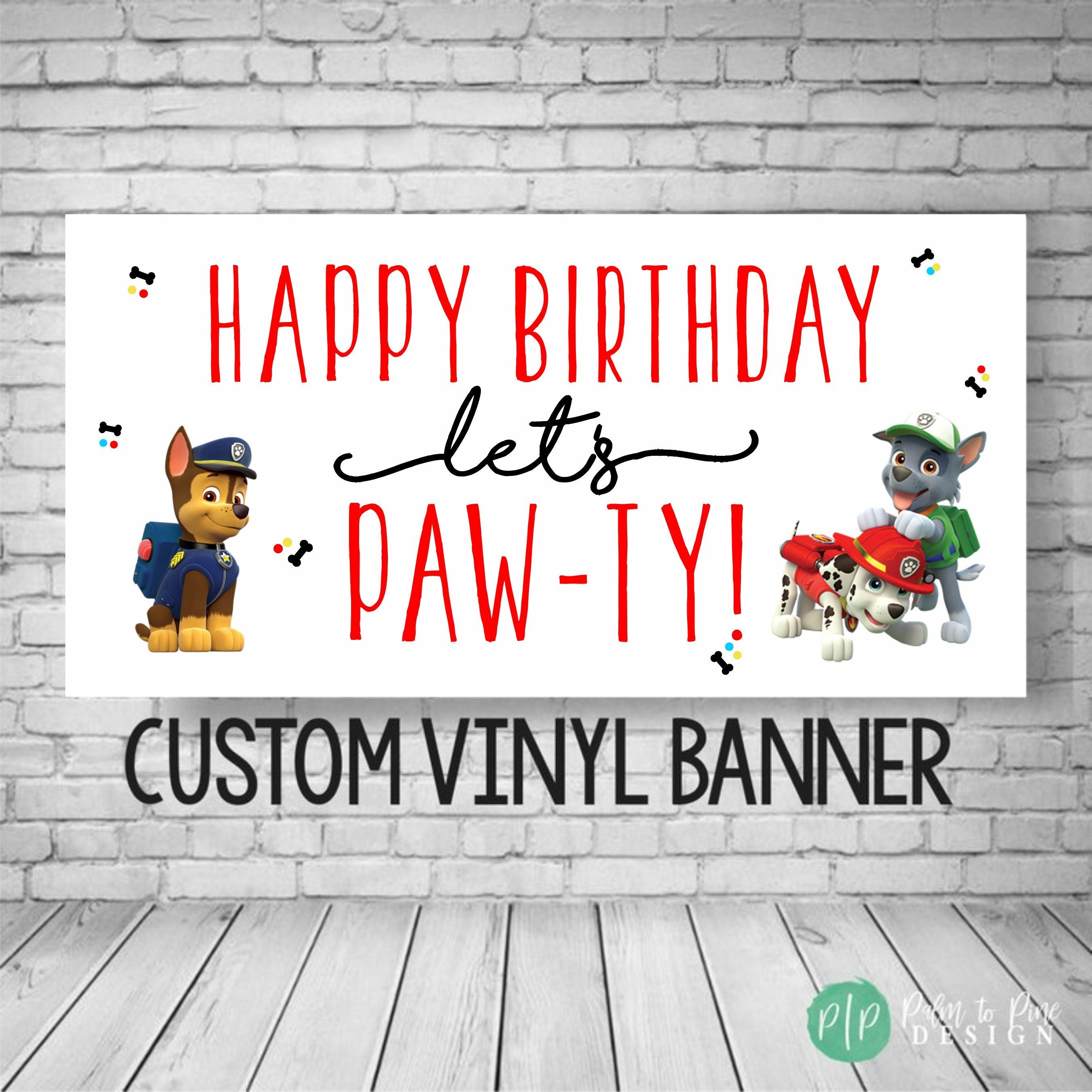 Paw Patrol Birthday Banner Paw Patrol Birthday Banner Happy Age