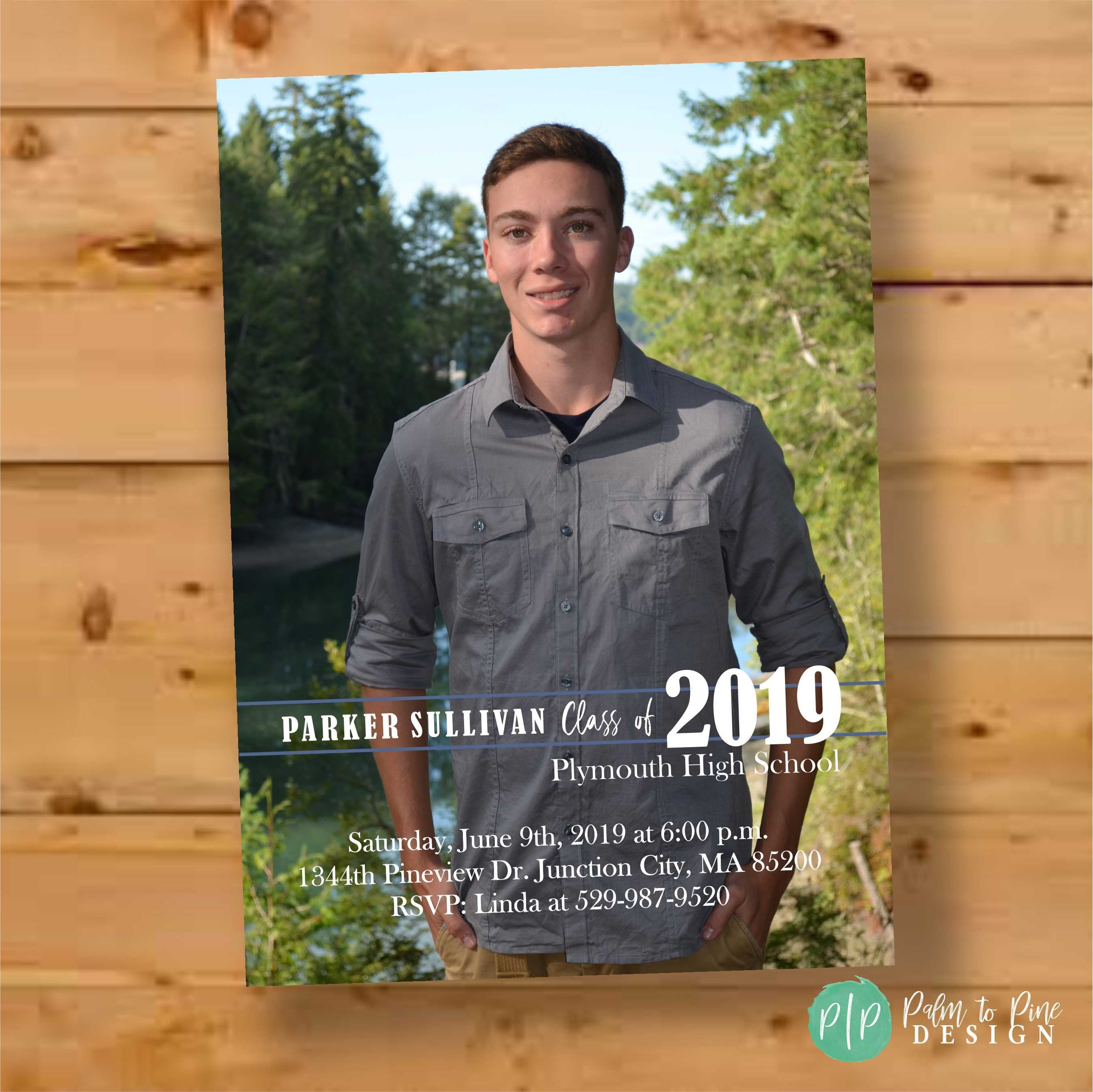 High School Graduation Party Invitation – Palm to Pine Design
