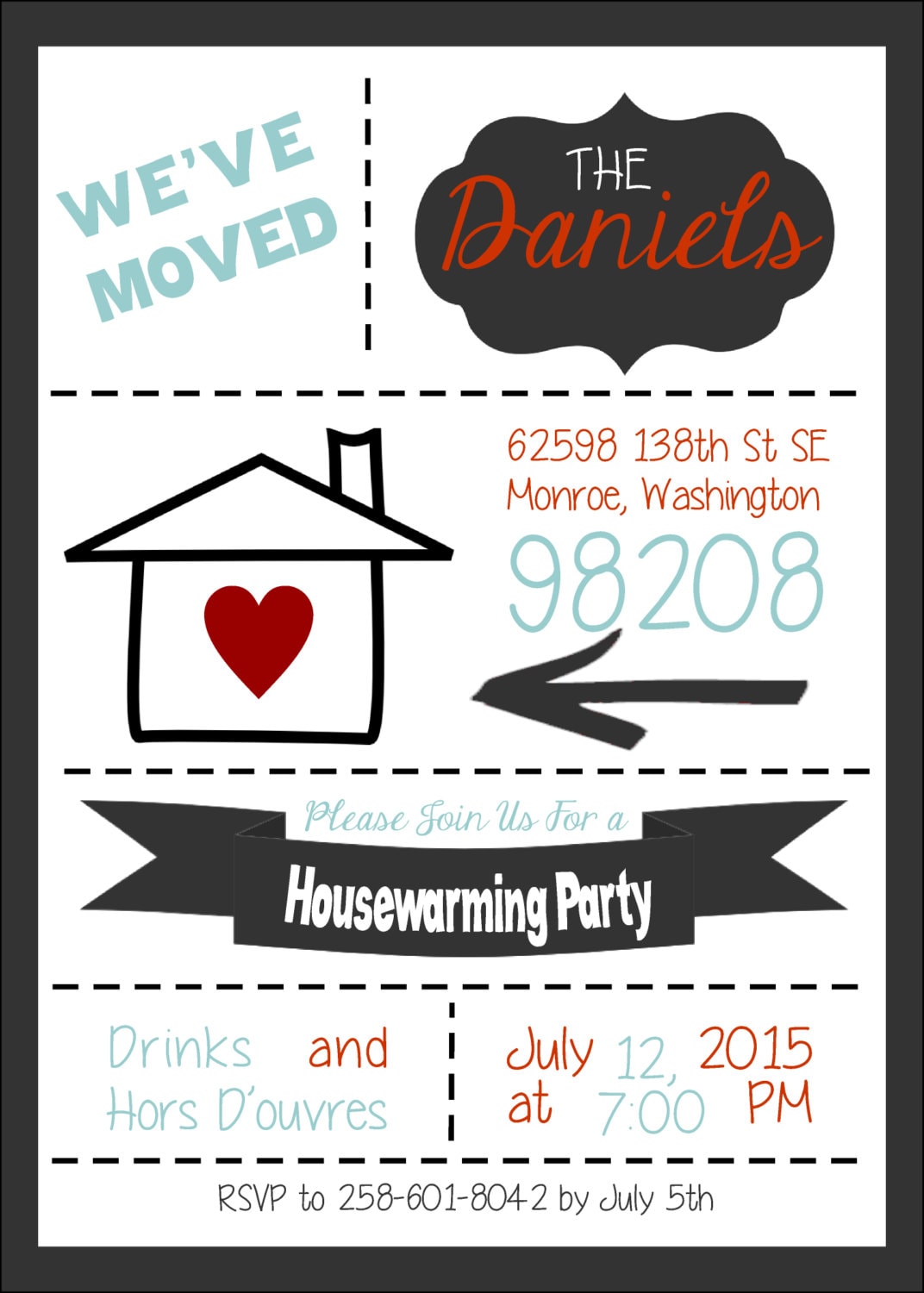 Home Renovation Party Invitation Designs Housewarming Party Invitation